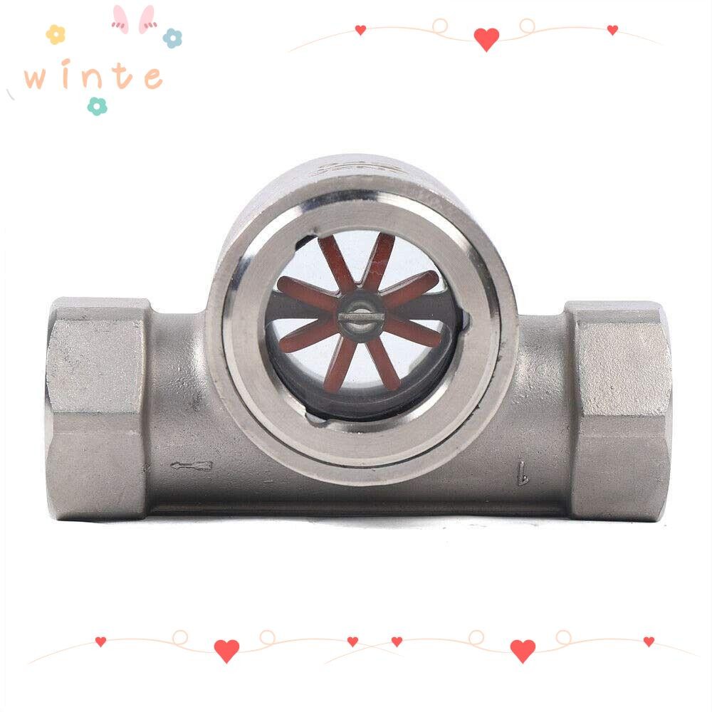 WINTE Flow Indicator, Stainless Steel 304 1" NPT Flow Meter ...