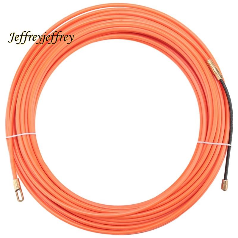 4Mm 15 Meter Orange Guide Device Nylon Electric Cable Push Pullers Duct ...