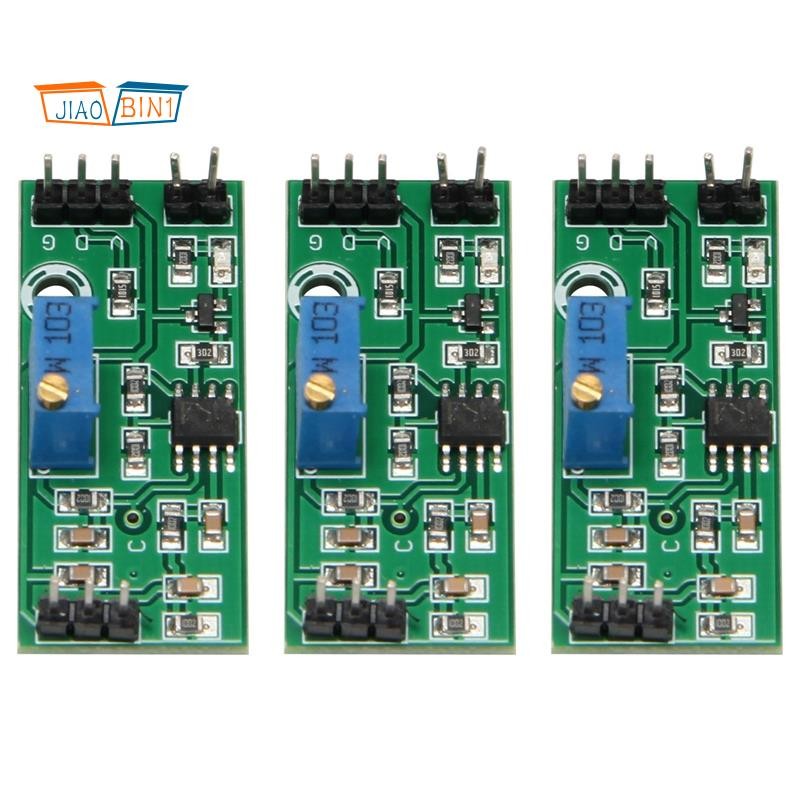 3pcs Lm393 3 5 24v Voltage Comparator Module With Led Indicator High Level Output Analog