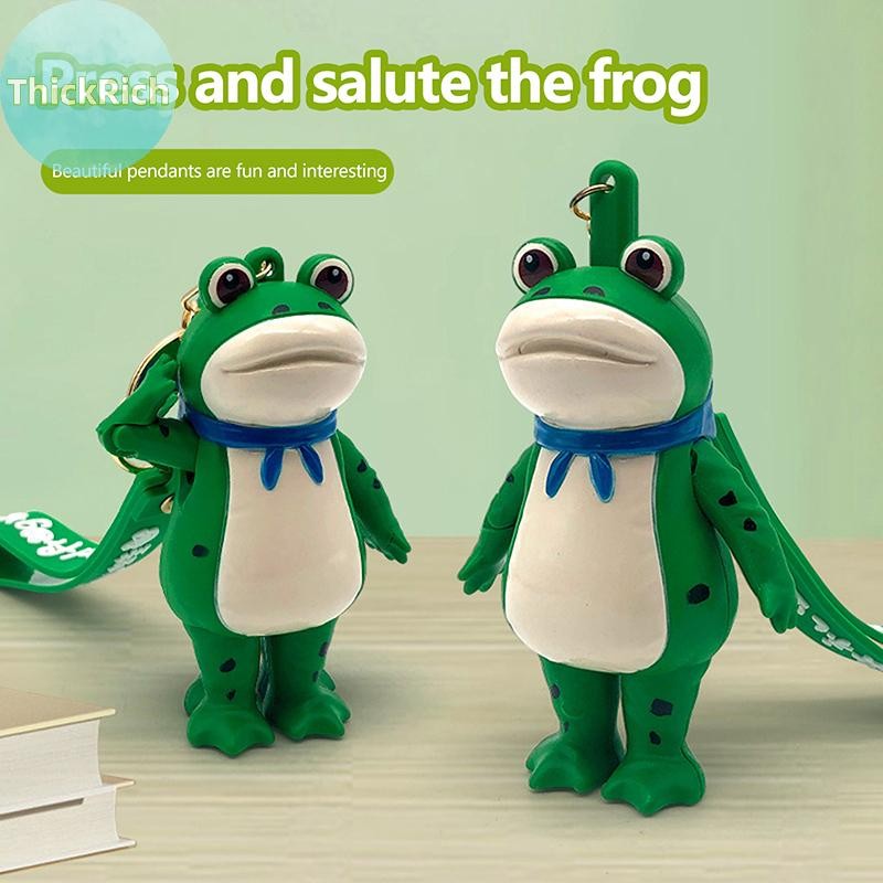 ThickRich Novelty Funny Simulation Small Frog Keychain Pendant Creative ...