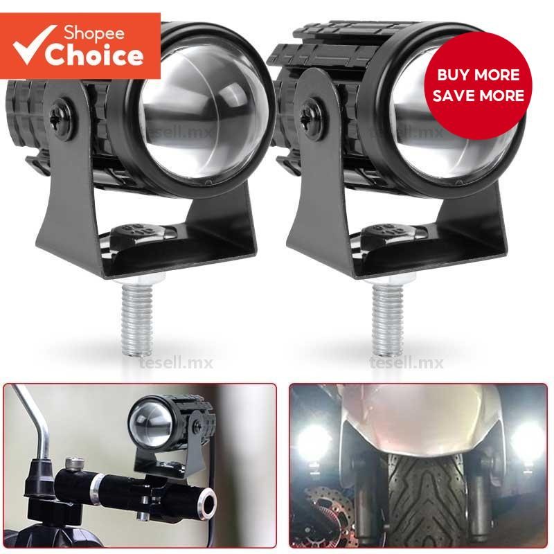 Motorcycle Mini Led Headlight Spotlights Auxiliary Lightings High Low ...