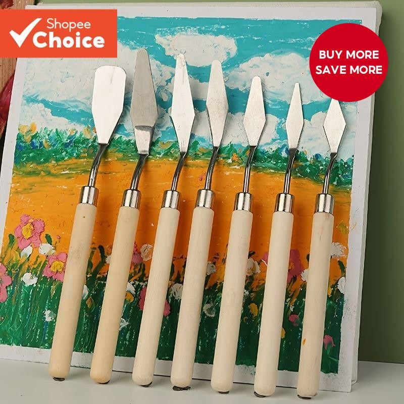 Painting Stainless Steel Palette Knives Spatula Scraper Oil Canvas ...