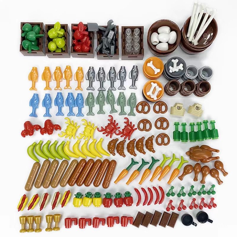 New Product Food Fruit Building Block Accessories Creative DIY ...