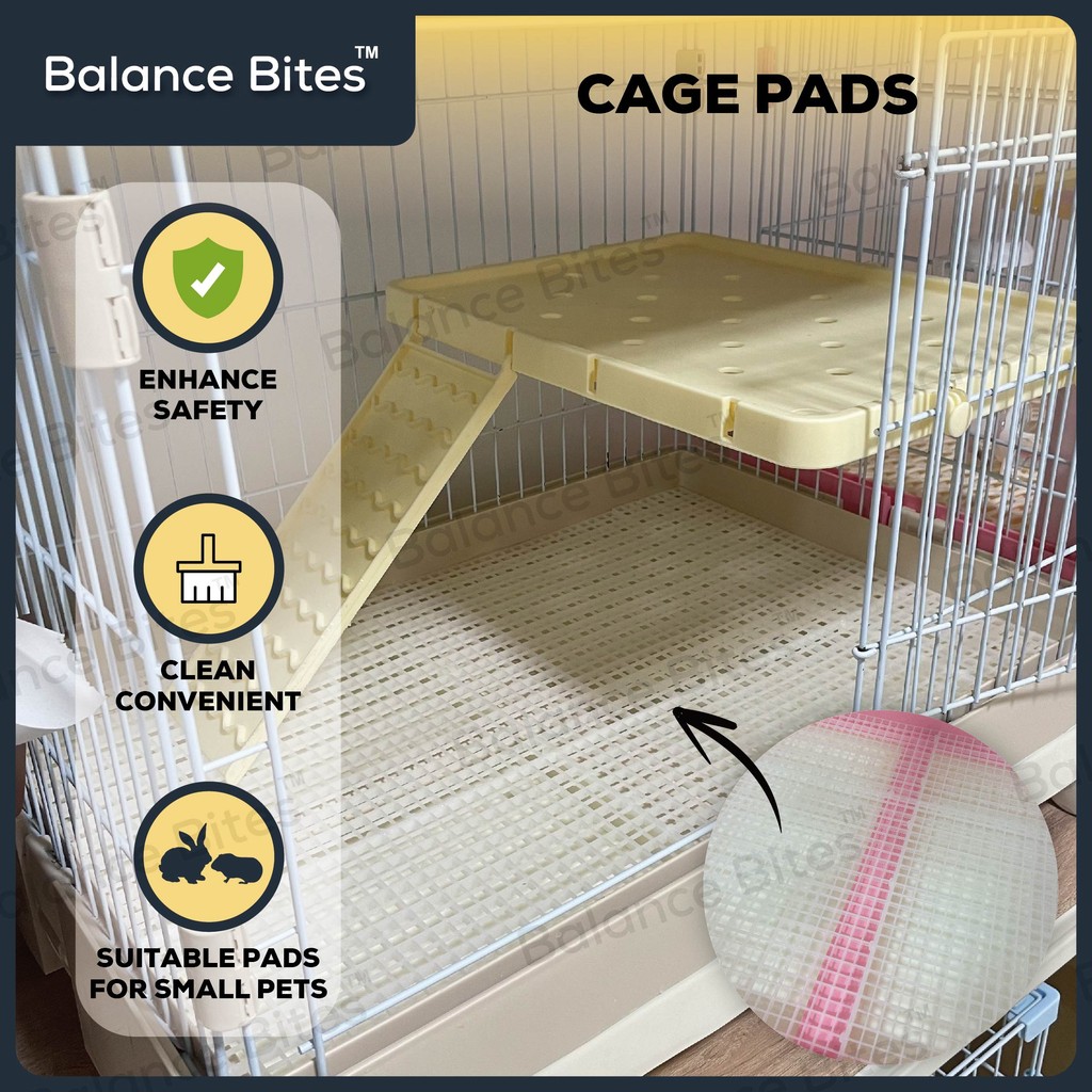 Pet Cage Floor Mat Plastic Foot Pad Slab Cat Rabbit Guinea Pig Model ...