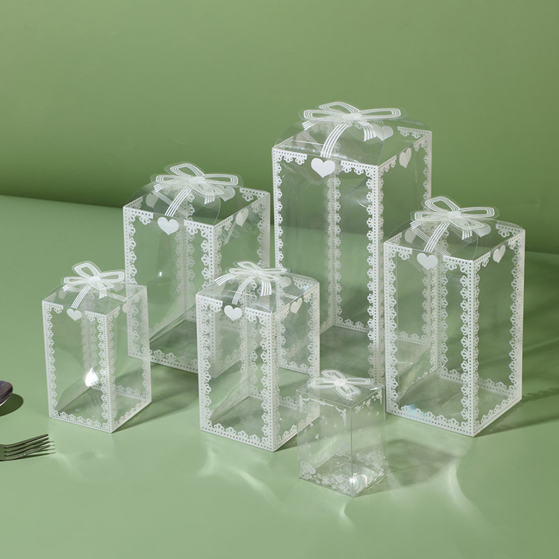 Transparent Gift Box PVC Plastic Clear Packaging Box for Wedding ...