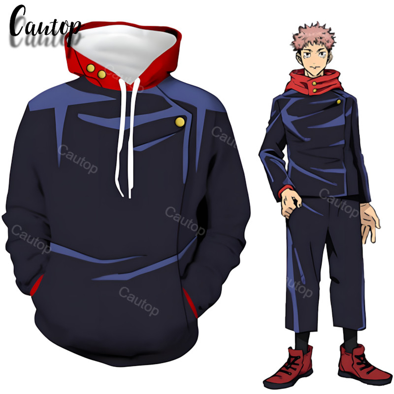 [Cautop] Jujutsu Kaisen Yuji itadori Gojo Satoru cosplay hoodie 3D ...