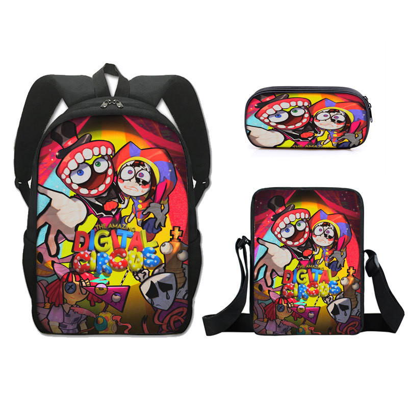 Cartoon Book Bag Sets -THE AMAZING DIGITAL CIRCUS Book Bag + Satchel ...