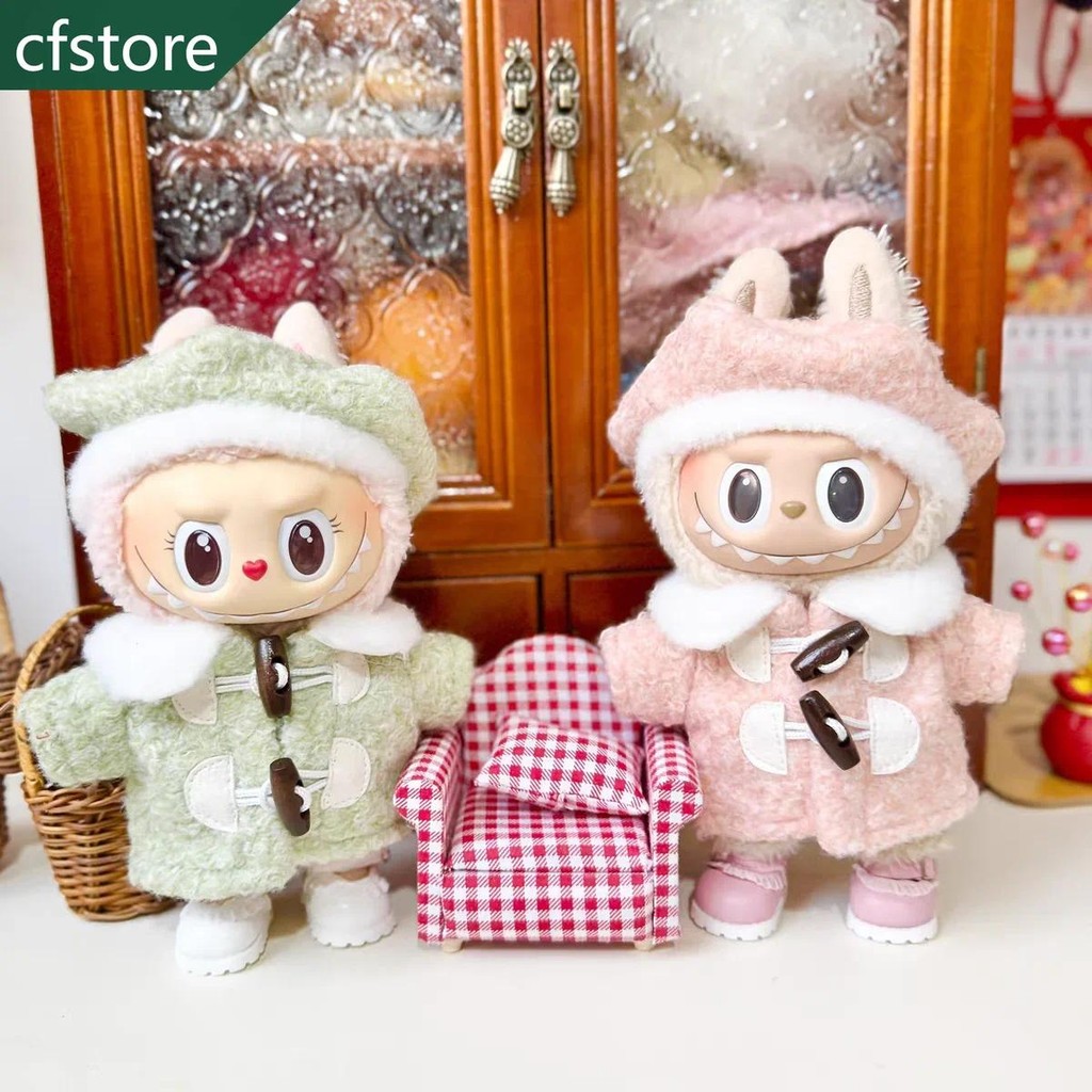 For V1 V2 Cute Labubu Autumn & Winter Coat Labubu Hexagonal Beret Coat ...