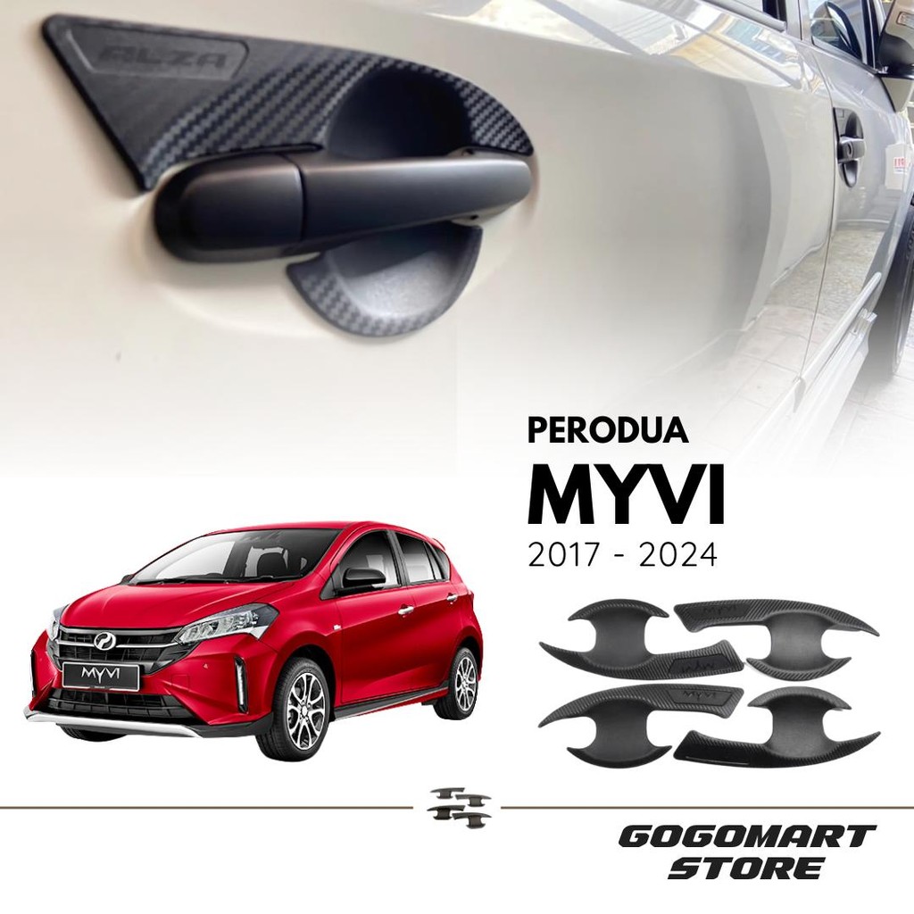 PERODUA MYVI Gen 3 Door Handle Bowl Cover Inner Bowl Protector Logo ...