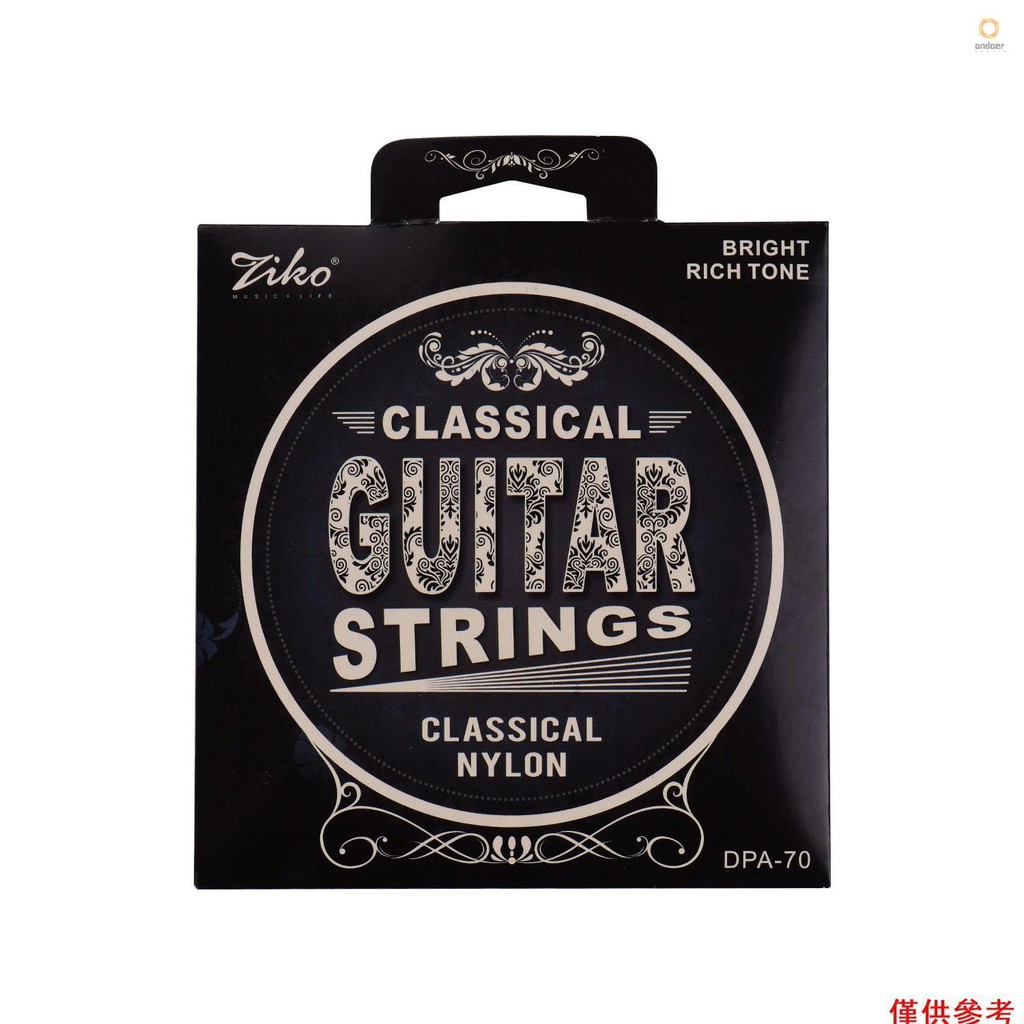 Ado)ZIKO DPA-70 Classical Guitar Strings Normal Light Tension Silver ...