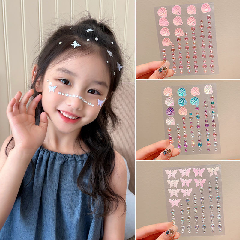 Children Face Stickers Accessories Little Girls Concert Face Stickers ...