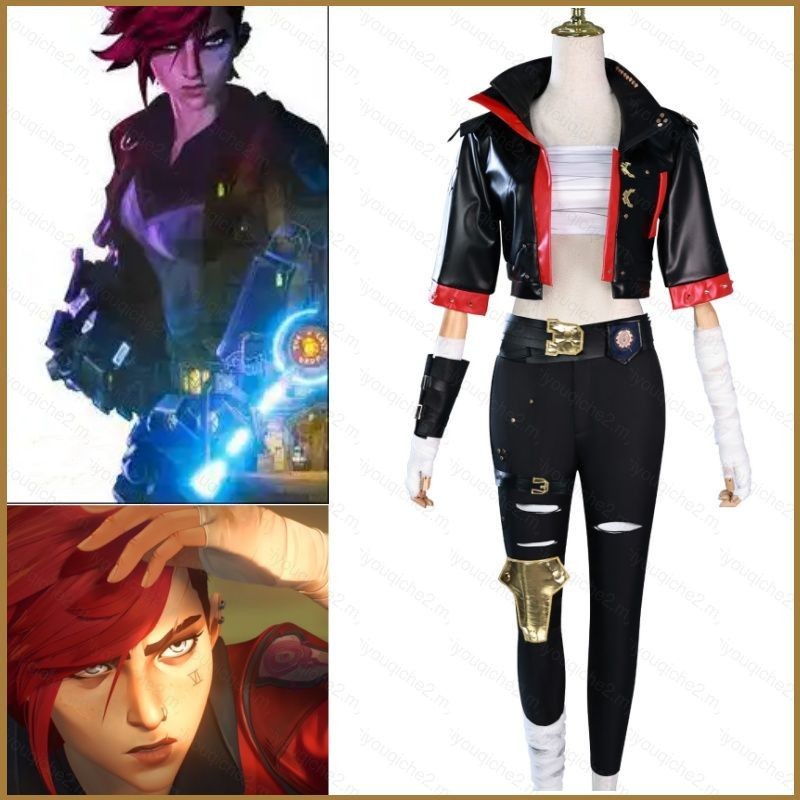 3 Arcane: League of Legends Vi underground boxer game black leather ...