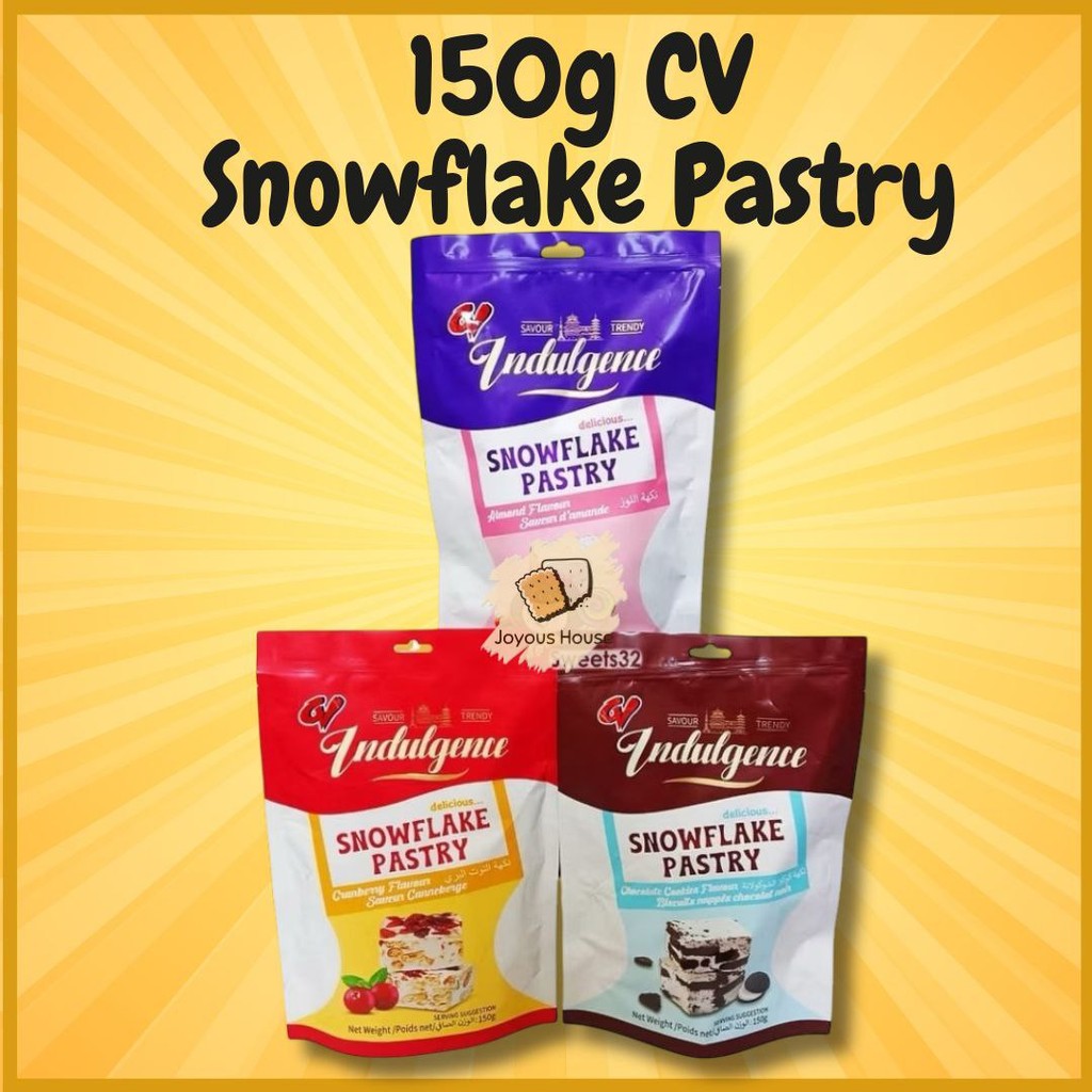 150g CV Indulgence Snowflake Pastry Halal / 雪花酥 /Snowflake Crisp(Almond ...