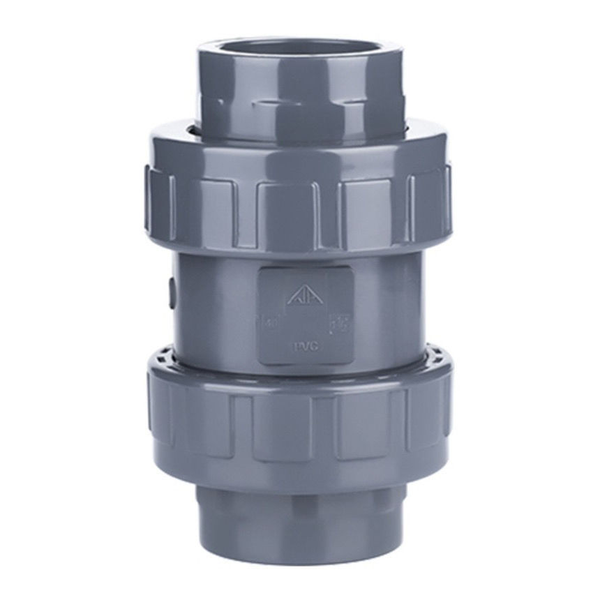Taiwan Huanqi UPVC Dual Order Ball Type Check Valve PVC Vertical Ball ...