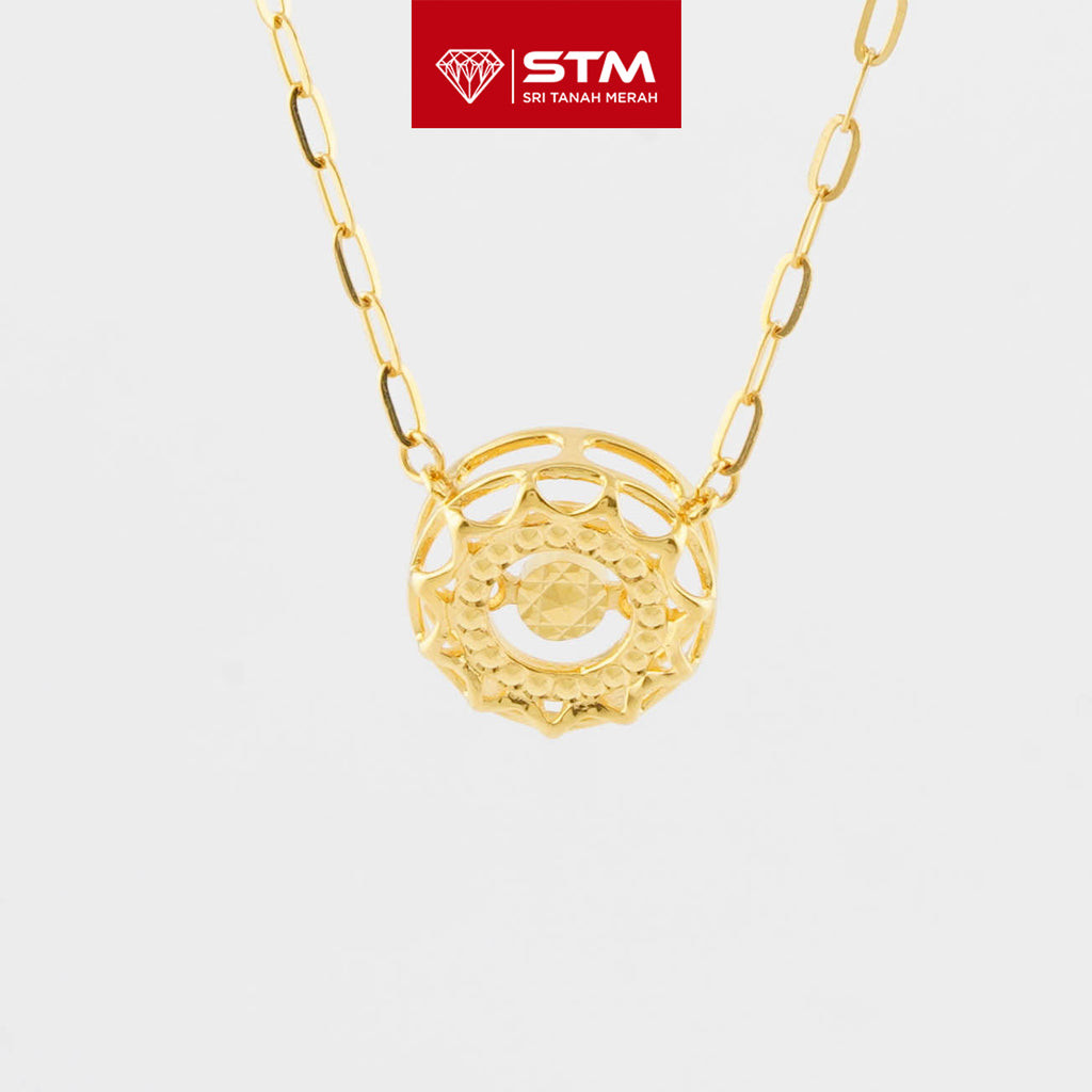 STM Exclusive Bajet Necklace/Rantai Leher 916 (22K Gold) | Shopee Malaysia