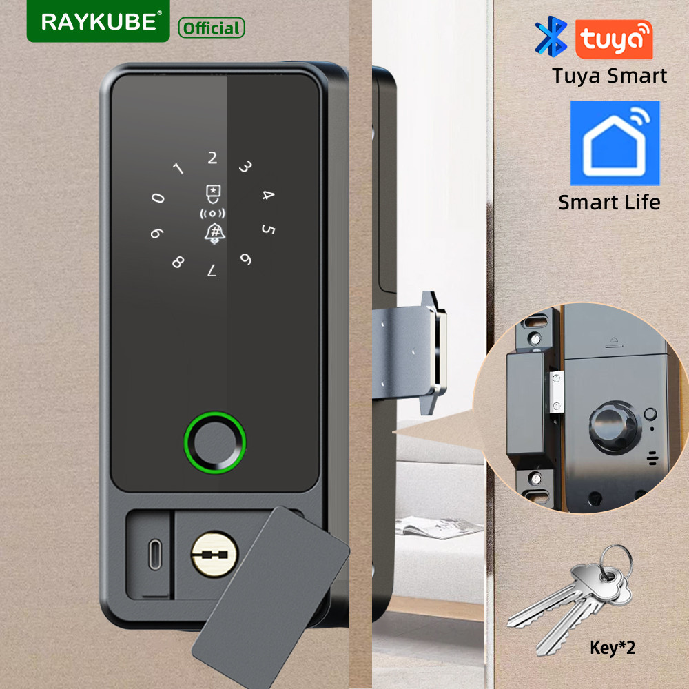 RAYKUBE G18 Tuya Bluetooth Smart Door Lock Fingerprint Electronic ...