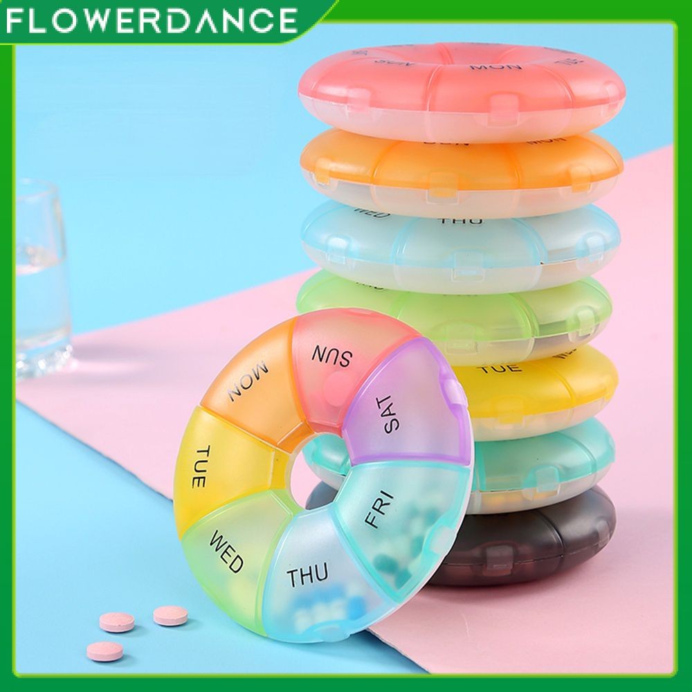 Pill Container Pill-Tablet Divider Pp Round Pill Organizer Medicine ...