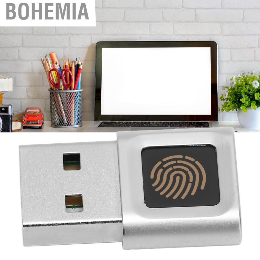 Bohemia USB Fingerprint Reader Mini Scanner PC Dongle Windows Hello for ...