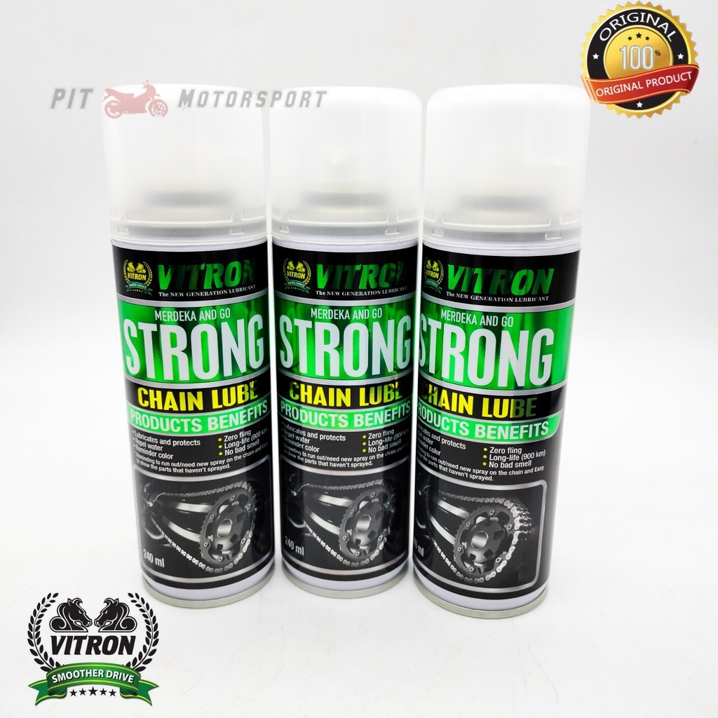 Vitron Chainlube V-STRONG 240ML Minyak Rantai Chain Lube R15 MT15 ...