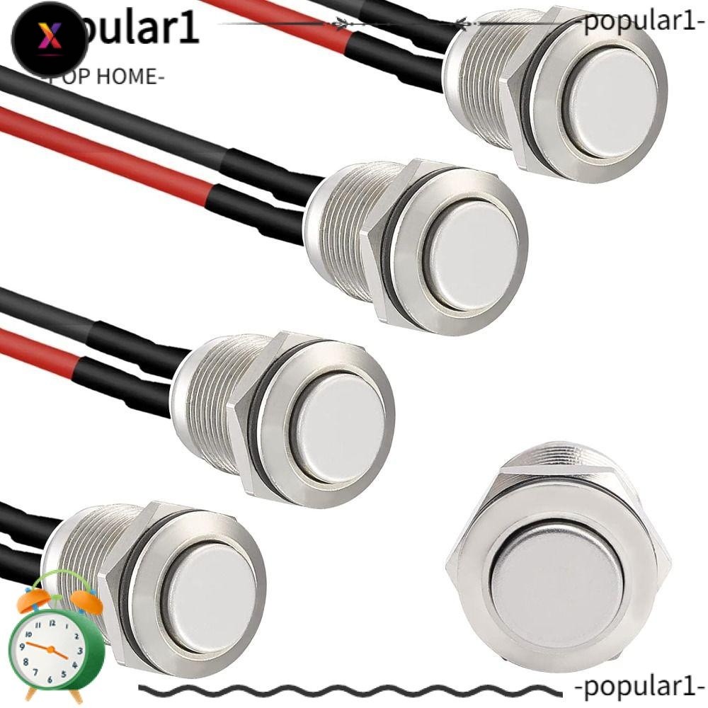XS Momentary Push Button Switch, IP65 Waterproof Black Shell, Durable ...