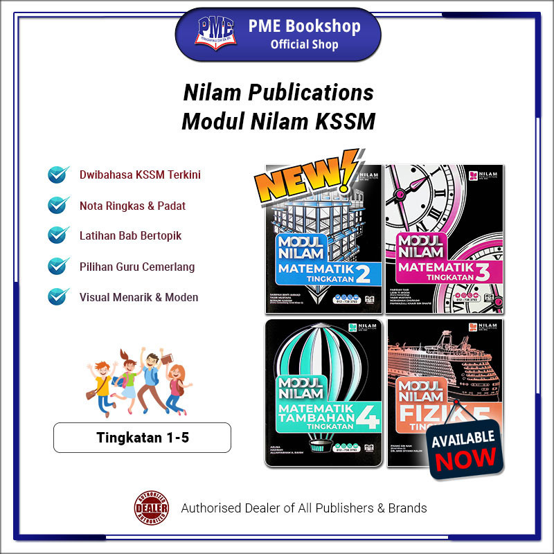 【PME Bookshop】 (2025 SMK/ SMJK Buku Sekolah) Nilam Publications: Modul Nilam KSSM Tingkatan 1, 2 ...