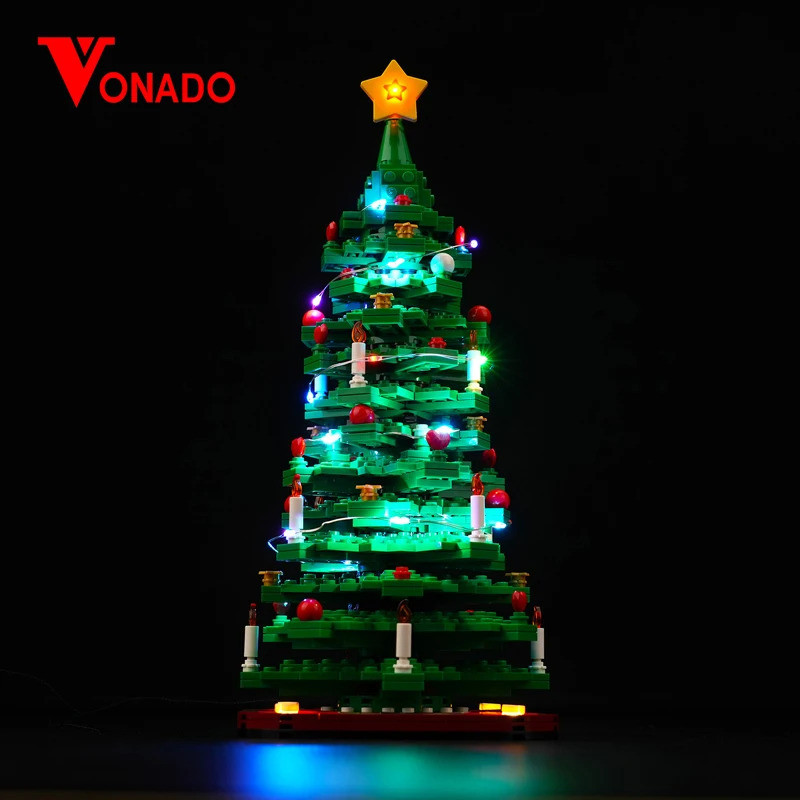 Kit Lampu LED Vonado Untuk Set Blok Bangunan Pokok Krismas 40573 (TIDAK ...