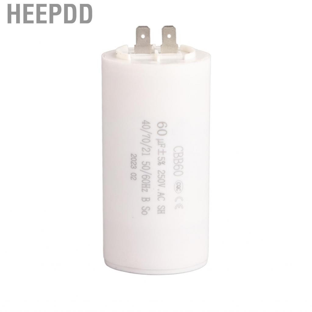 HEEPDD AC 250V 60uF 50/60HZ Cylinder Shaped Run Round Capacitor CBB60 ...