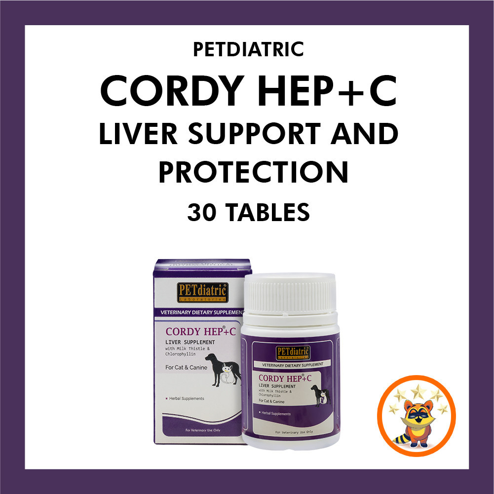PETDiatric® CORDY HEP+C Kucing Anjing Liver Support & Protection 30 Tables | Shopee Malaysia