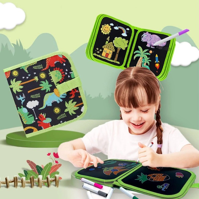 Erasable Doodle Book for KidsToddlers Toys Reusable Drawing Pads with ...