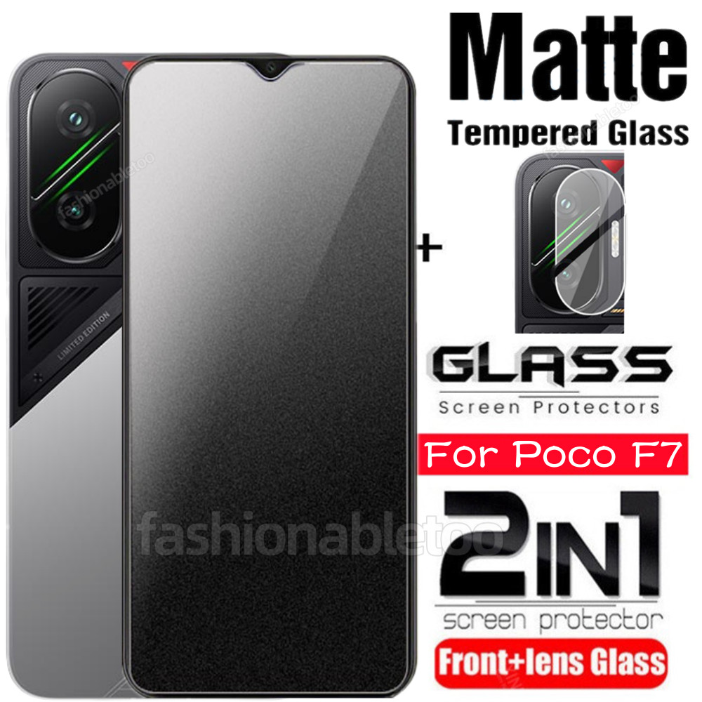 For Poco F7 5G 9H Matte Screen Protector Tempered Glass For Xiaomi Poco ...