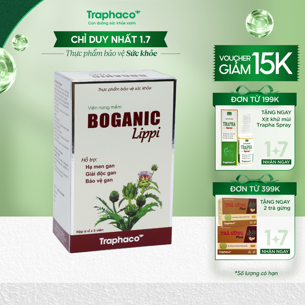 TPBVSK Boganic Lippi Traphaco - Supports: Detoxifies, Cools the Liver ...