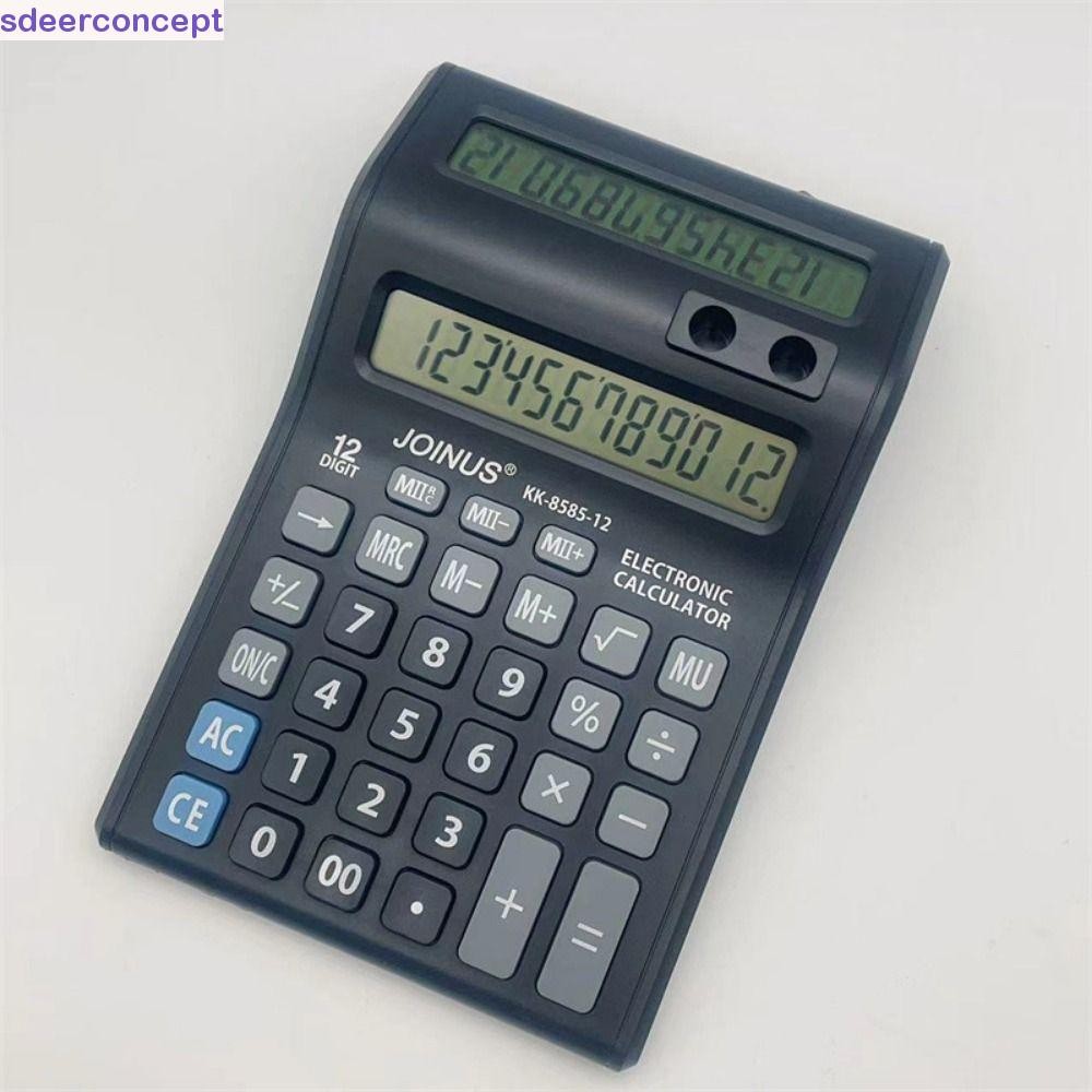 SDEERCONCEPT 12 Digits Calculator, Dual Screen Large Screen Display ...