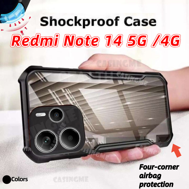 Redmi Note 14 5G 2025 Transprent AirBag Casing For Redmi Note14 Note 14 ...