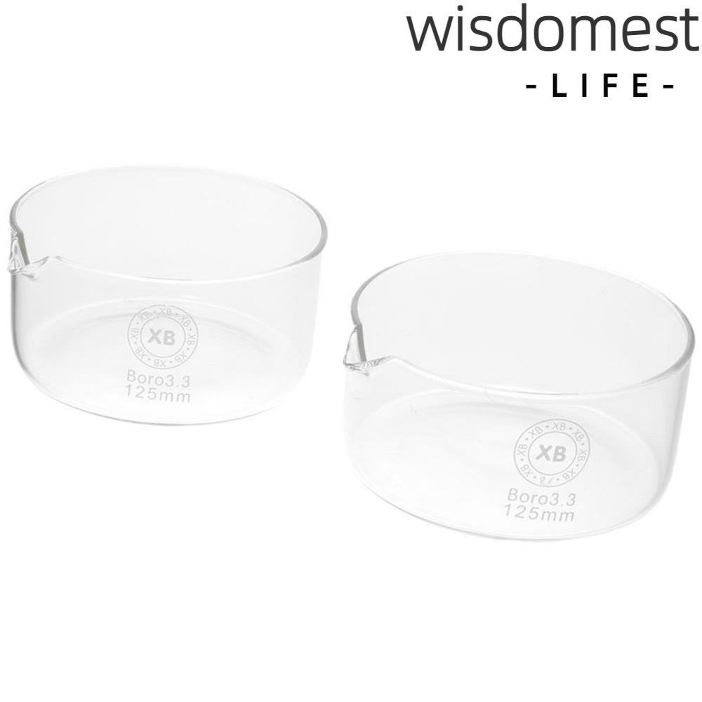 WISDOMEST1 Crystallizing Dishes, Transparent 500ML Flat Bottom Lab ...
