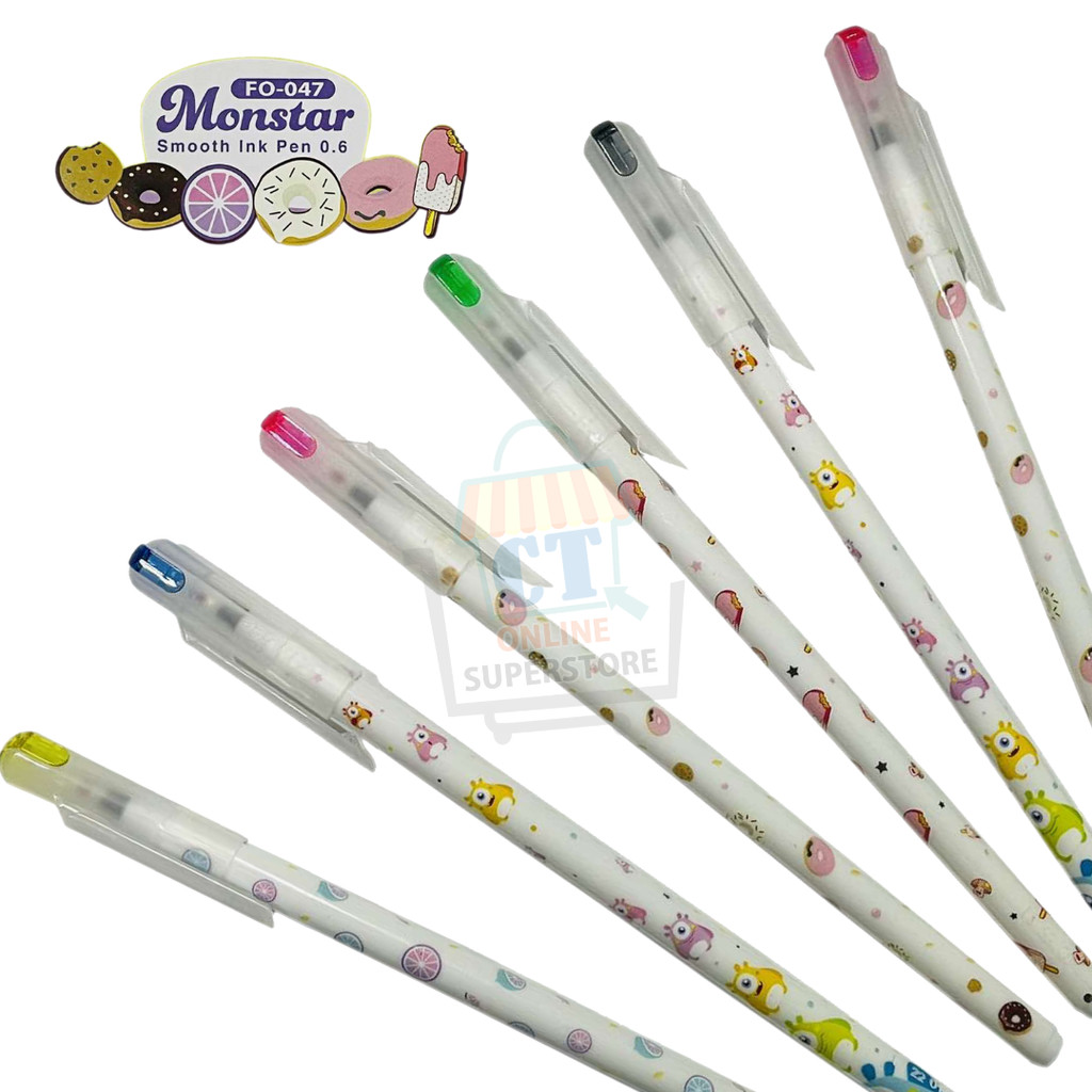 Flexoffice F0-047 Monstar Smooth Ink Pen 0.6mm Black Color Only ...