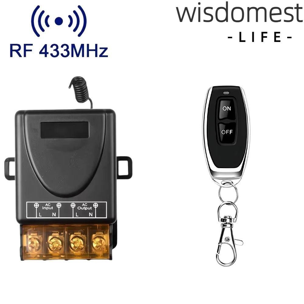 WISDOMEST1 Remote Control Switch System, LED Lamp Wireless RF 433Mhz ...