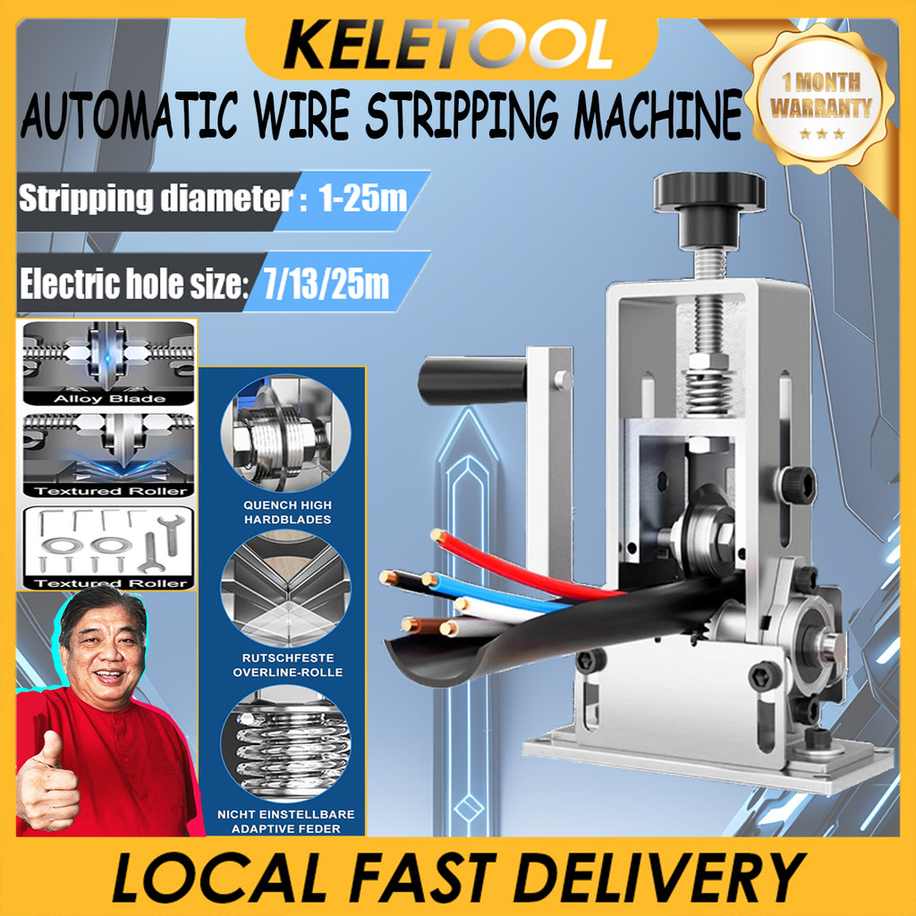 Electric Wire Stripping Machine Drill Powered Copper Wire Peeler Manual ...