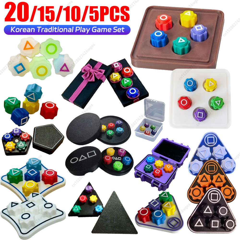 5/20 Dice Gonggi Jack Stone Pebbles Set Korean Traditional Funny ...