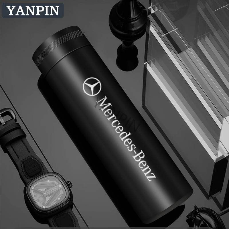 For Mercedes Benz Car Thermos Mug Temperature Display Thermos Mug Smart ...
