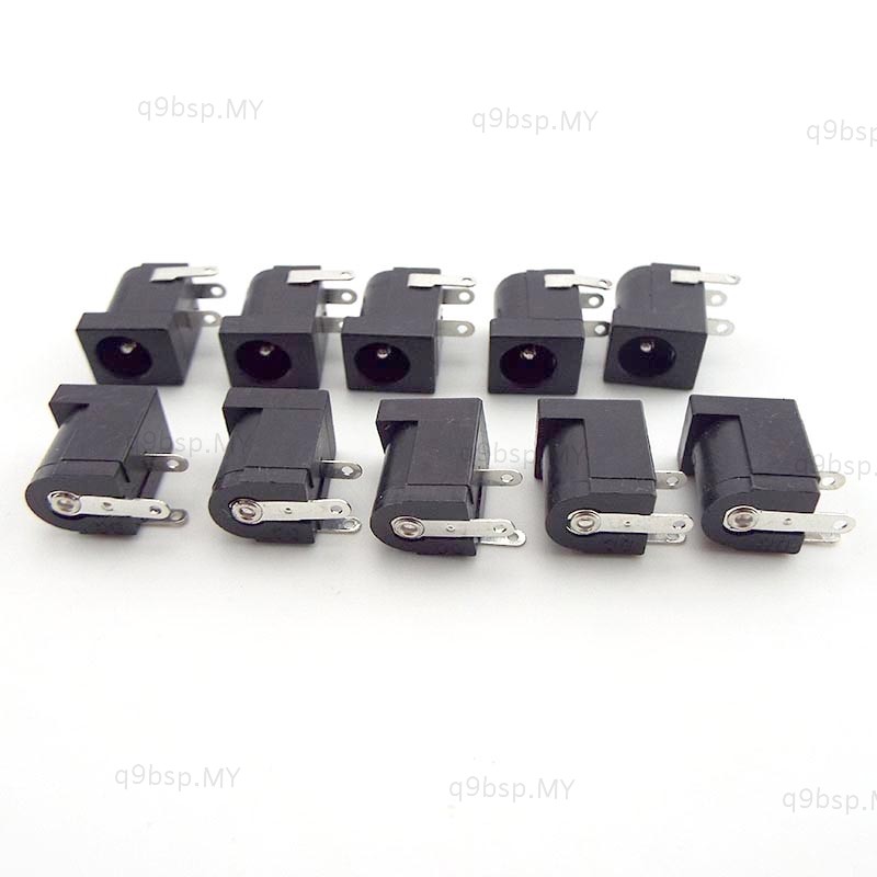 10pcs PCB Mount Terminal 5.5x2.1mm DC Female Power Socket Plug ...