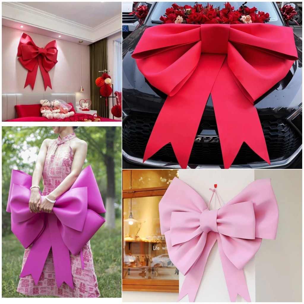 Influencer Bow Set Oversized Wedding Bow Big Ribbon Party Decoration ...
