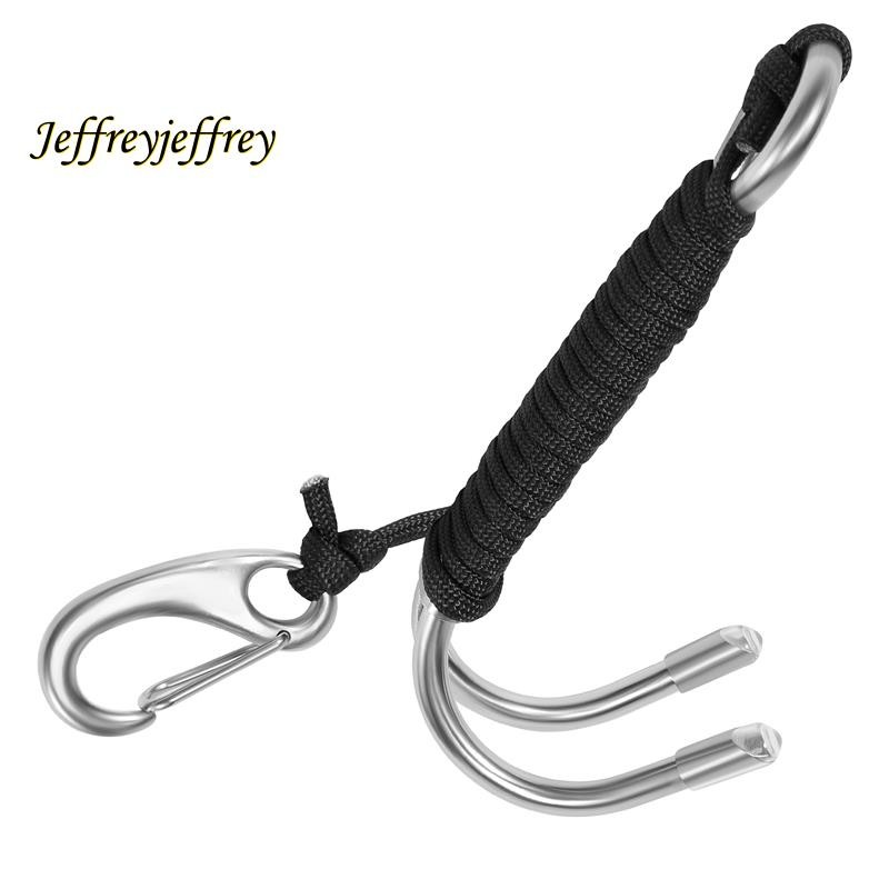 Scuba Diving Double Dual Stainless Steel Reef Drift Hook with Line and ...