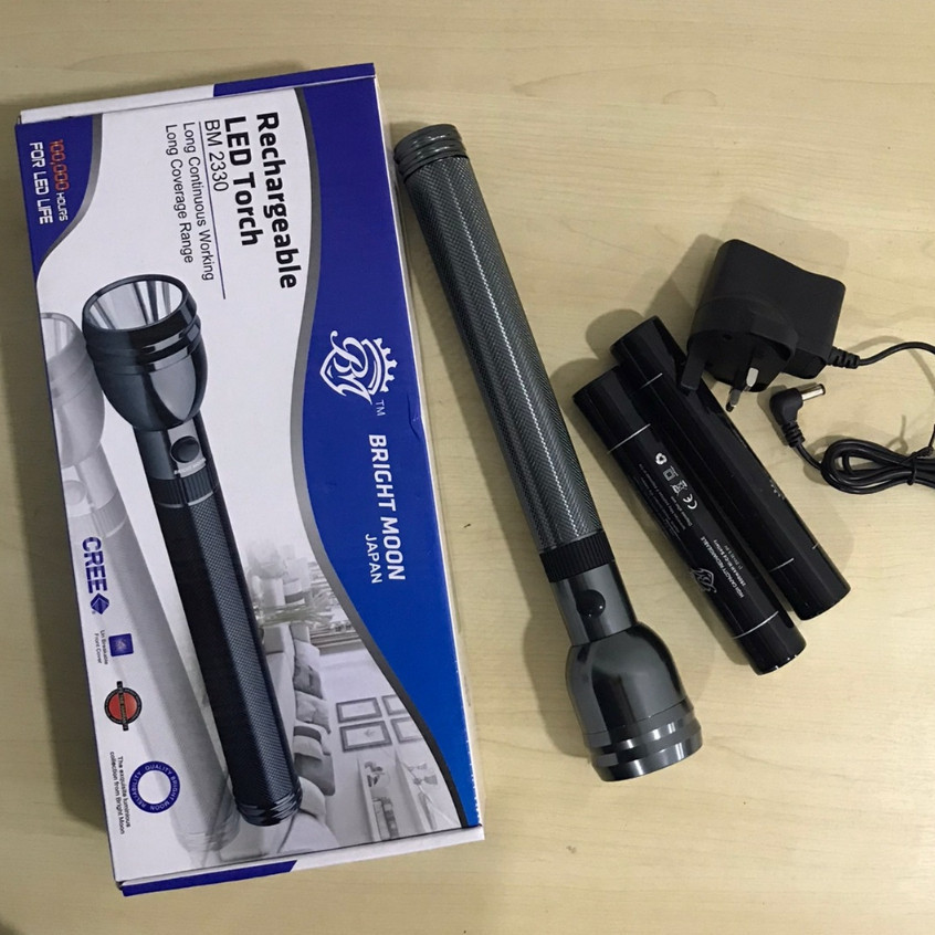 Japan Bright Moon BM 80 Torchlight - Super Bright, 3-Battery, with 2 ...