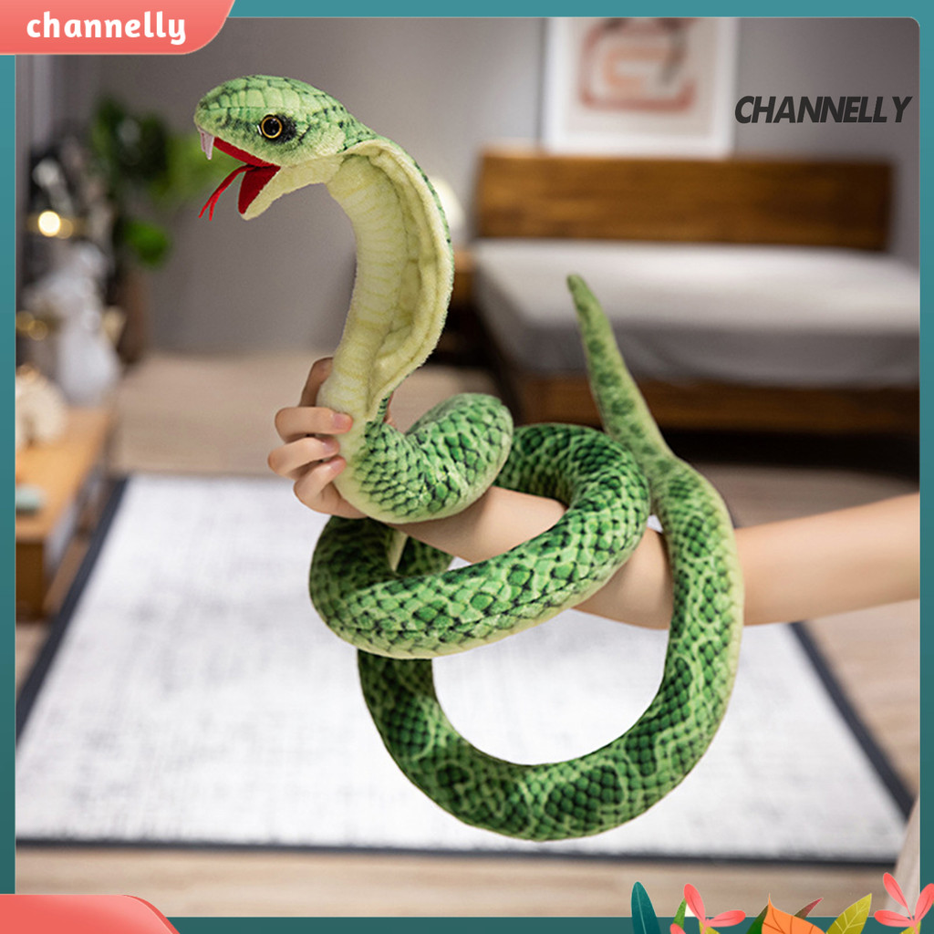 [channelly.]Plush Snake Doll Toy Realistic Stuffed Snake Figure Soft ...