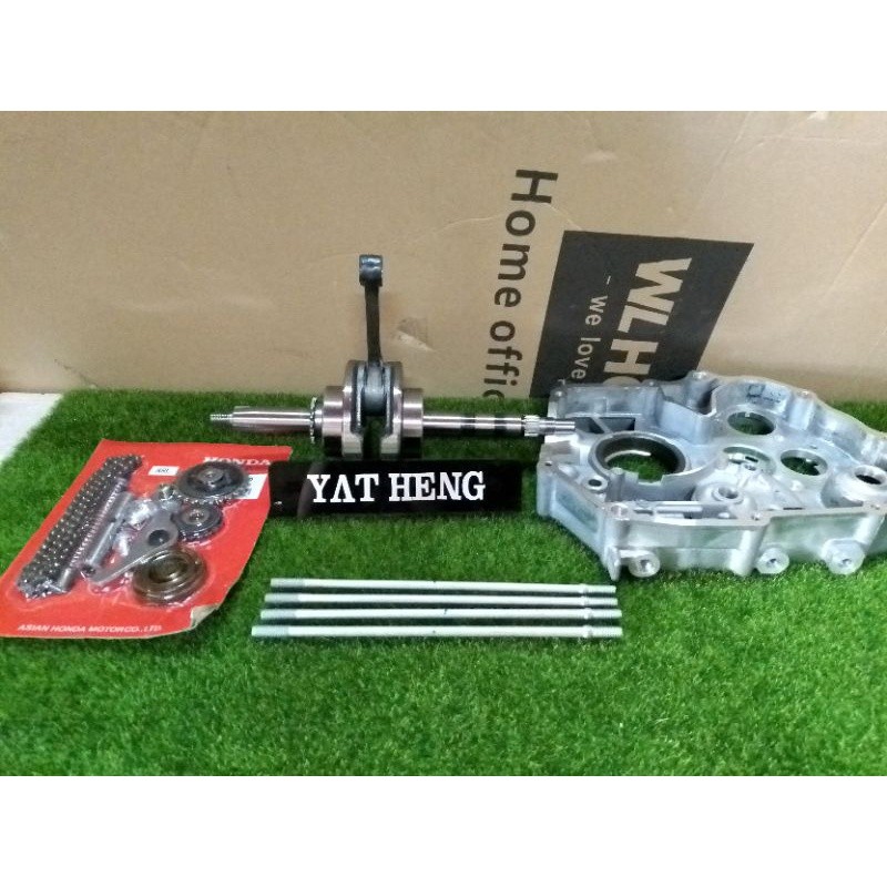 COMBO EX5 DREAM CRANKCASE (R H)+ TIMING CHAIN FULL SET+ BATANG 4 ...