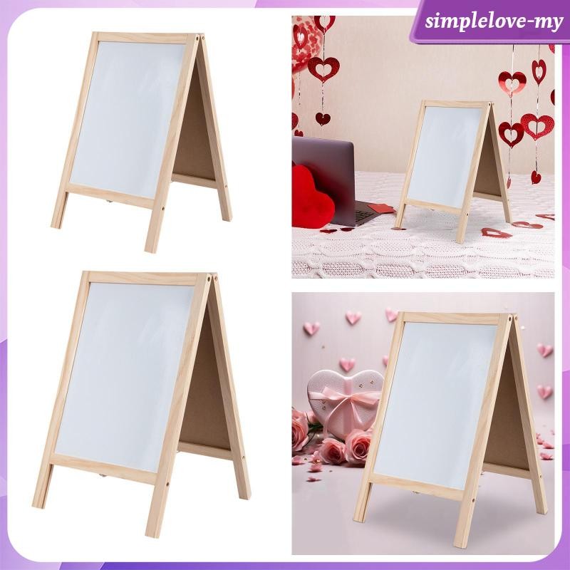 [SimpleloveMY] Double Sided Chalkboard Whiteboard Message Sign Decor ...