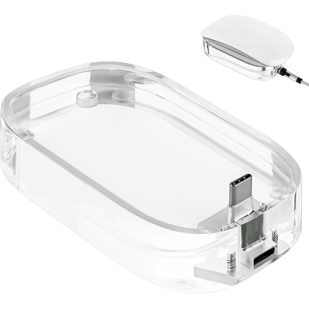 Geekria Acrylic Mouse Charging Dock, Compatible with Magic Mouse (USB-C ...