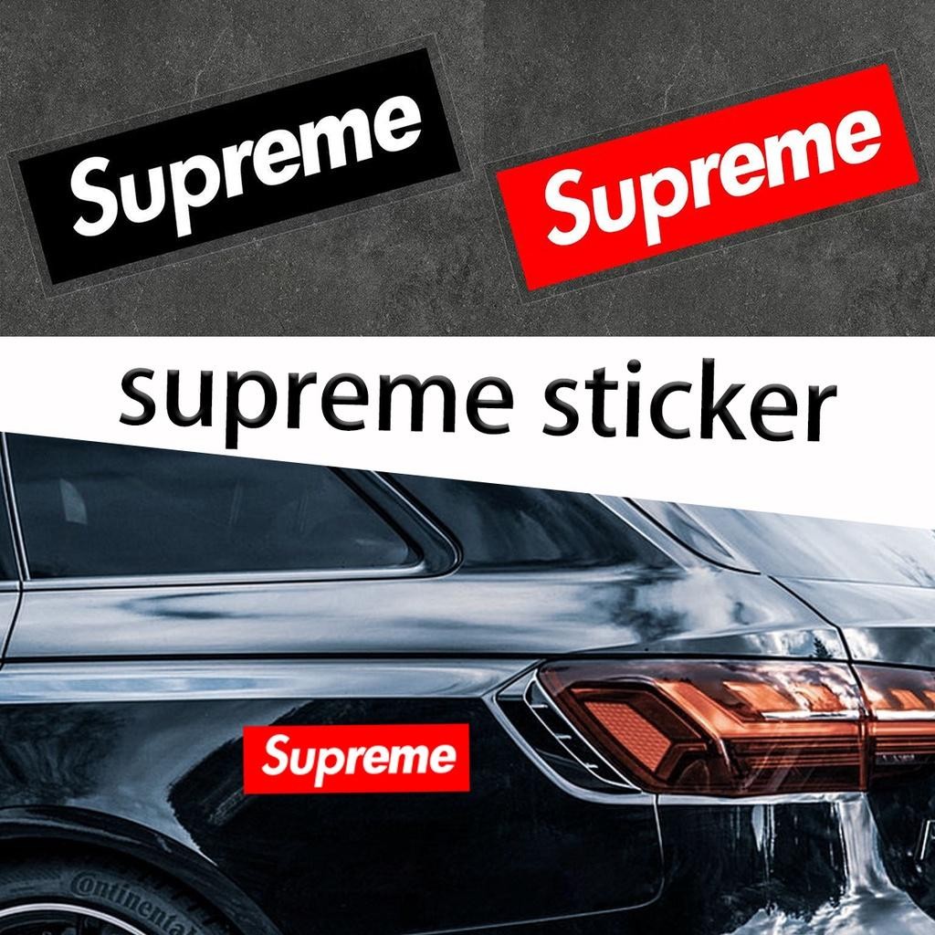 SUPREME Logo Sticker (vinyl - Waterproof, Glossy, Laminated) Supreme ...