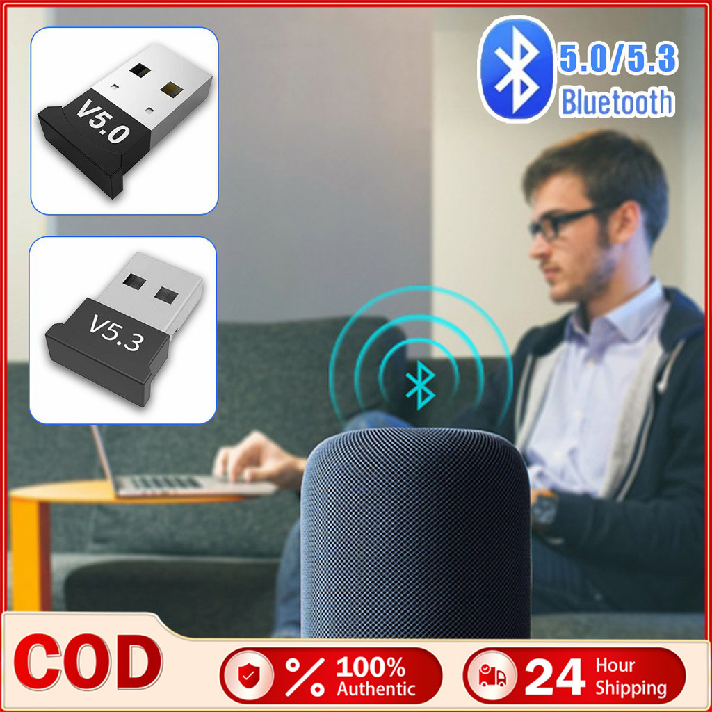 Bluetooth Dongle USB Adapter 5.0/5.3 PC Laptop Bluetooth Audio Adapter ...