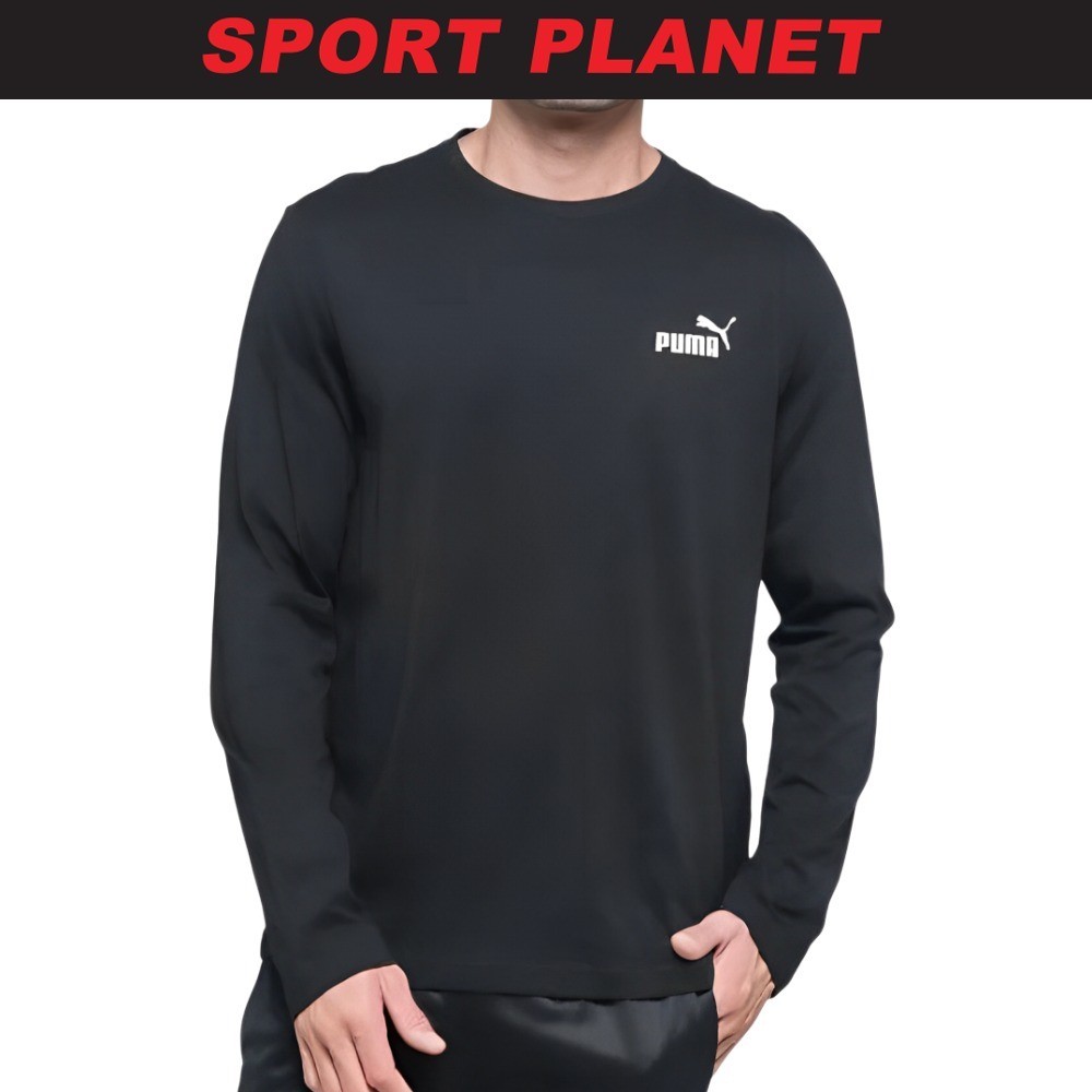 Puma Men Essentials Small Logo Long Sleeve Tee Shirt Baju Lelaki ...